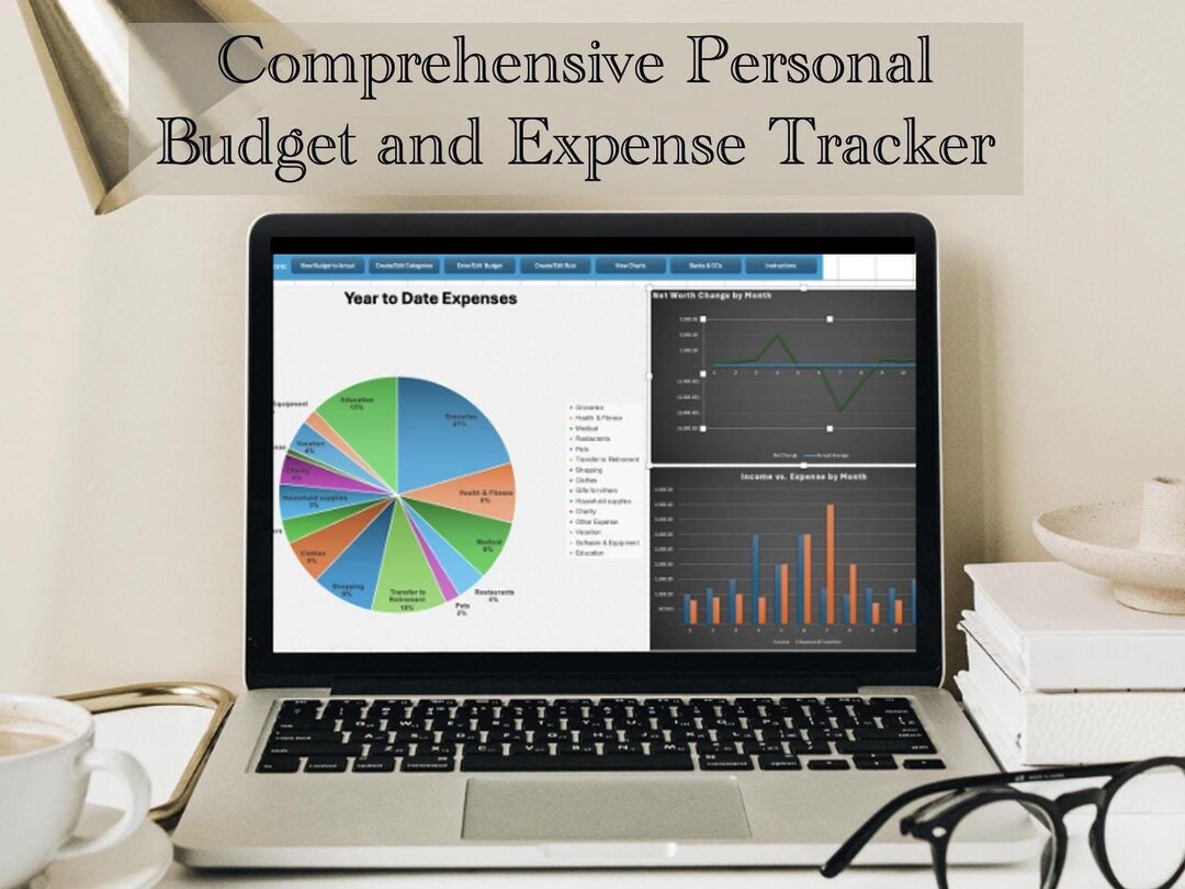 Comprehensive Personal Budget and Expense Tracker - Etsy