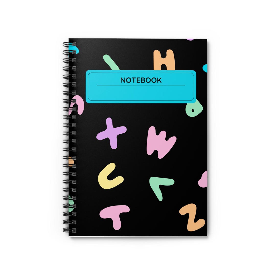Colorful Spiral Notebook - Fun & Creative Design for Students and ...