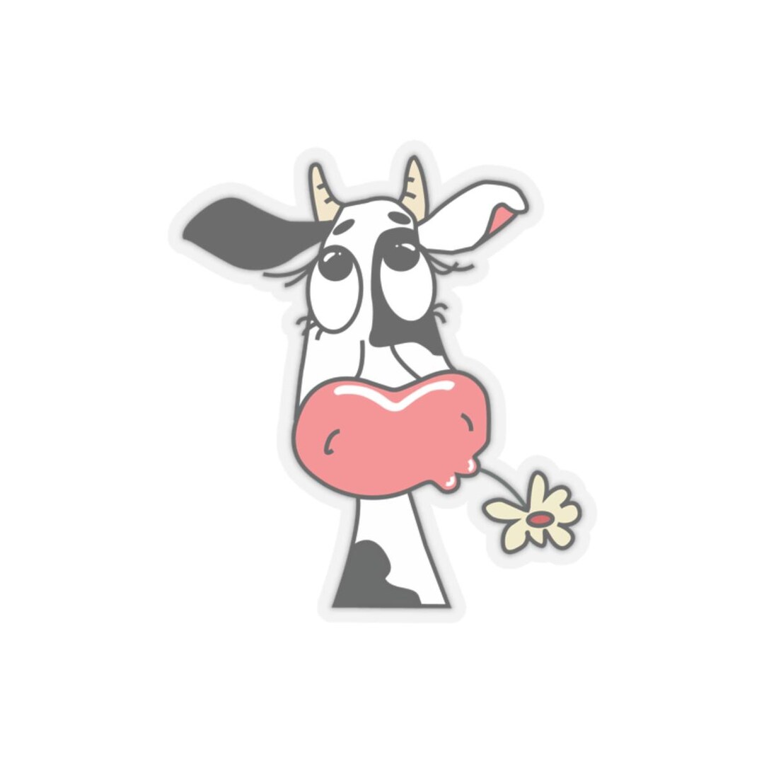 Cute Cow Kiss-cut Stickers for Fun Decor - Etsy