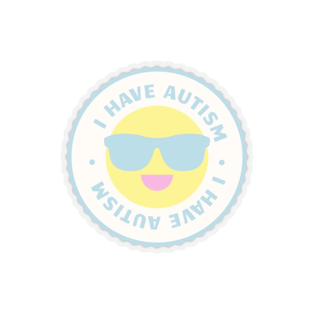 Autism Awareness Kisscut Stickers Supportive Sunny Smiley Design - Etsy
