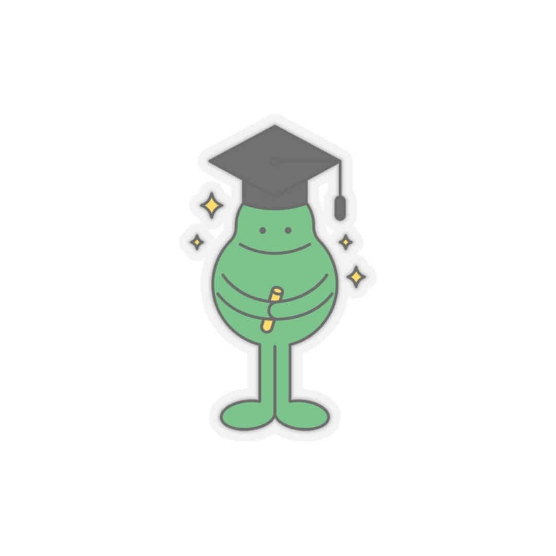 Graduation Frog Kiss-cut Sticker | Cute and Fun Graduation Decor for ...