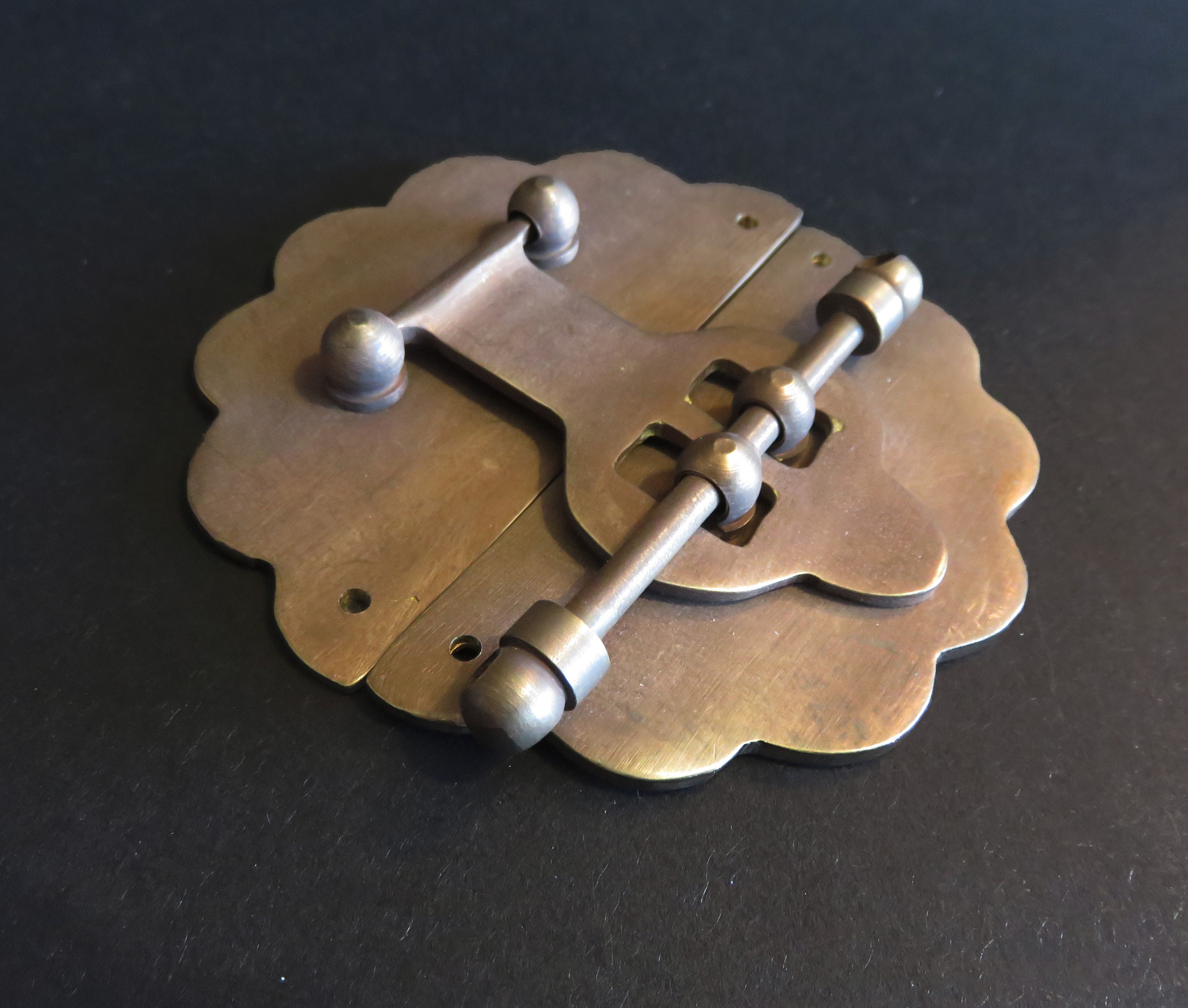 Solid Brass Pin Latch, Vintage Style Furniture Latch, Door Hook Lock ...