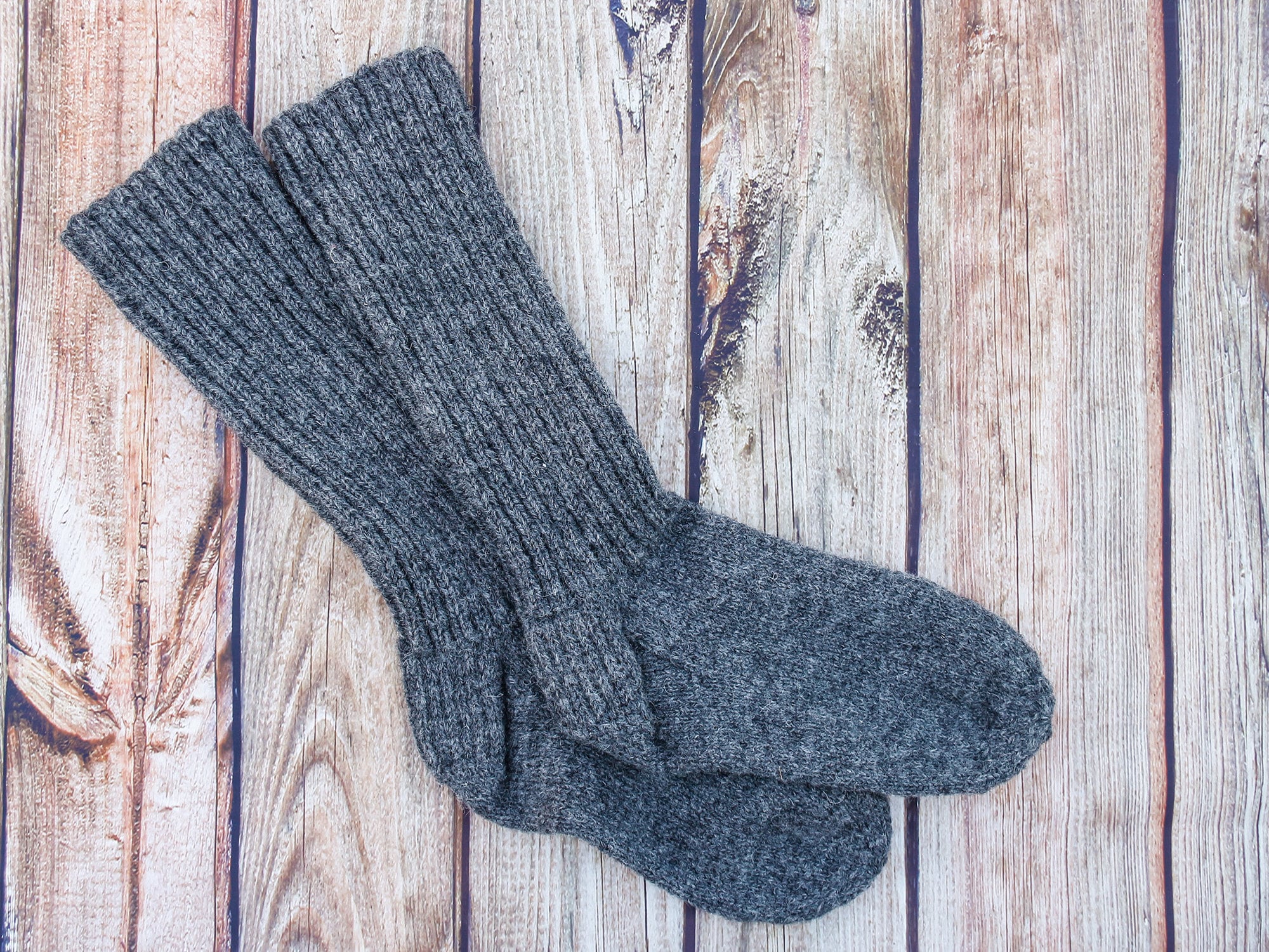 Men Wool Socks Handmade Socks Gray Wool Natural Sheep Wool - Etsy