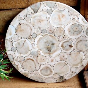 Juniper Wood Round Cutting Board Natural Handmade Breadboard - Etsy