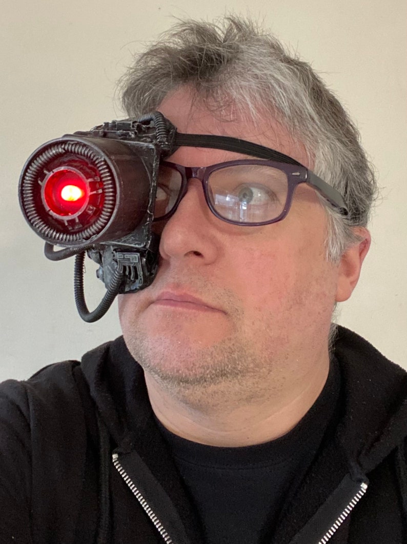 Cosplay Bionic Eye Borg Style Mask. Right Sided Made for Wearing ...