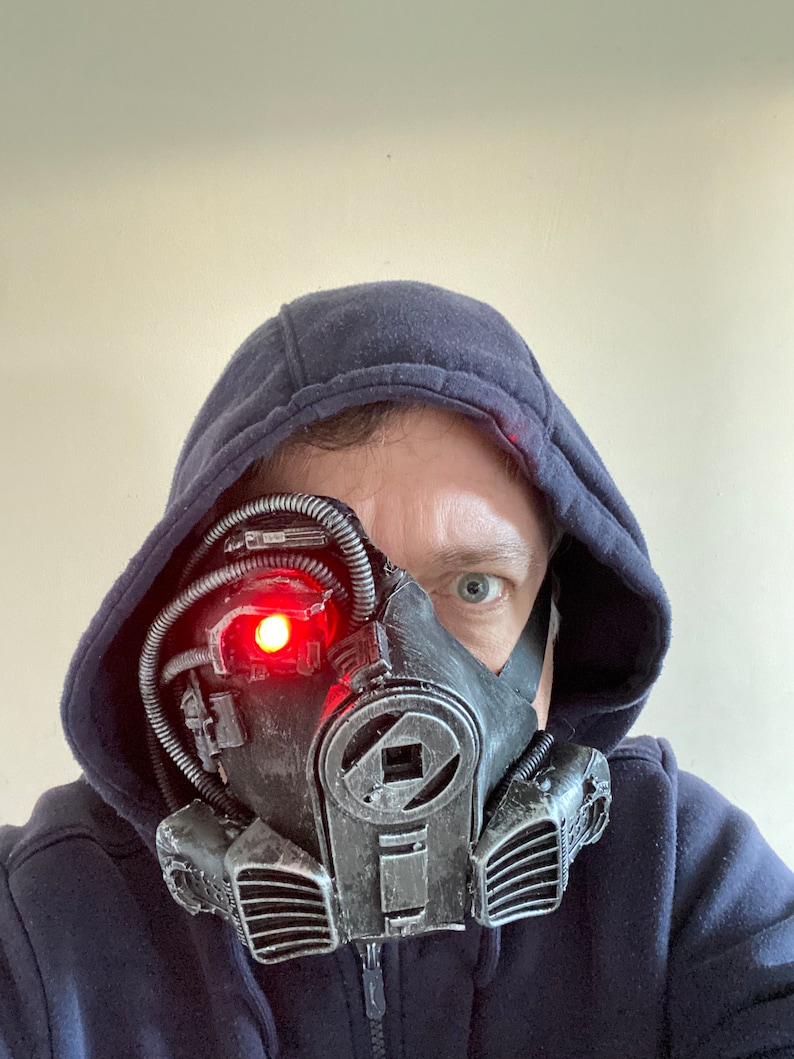 Cyberpunk Dark Jedi Star Wars Resporator Mask With Bionic Eye - Etsy