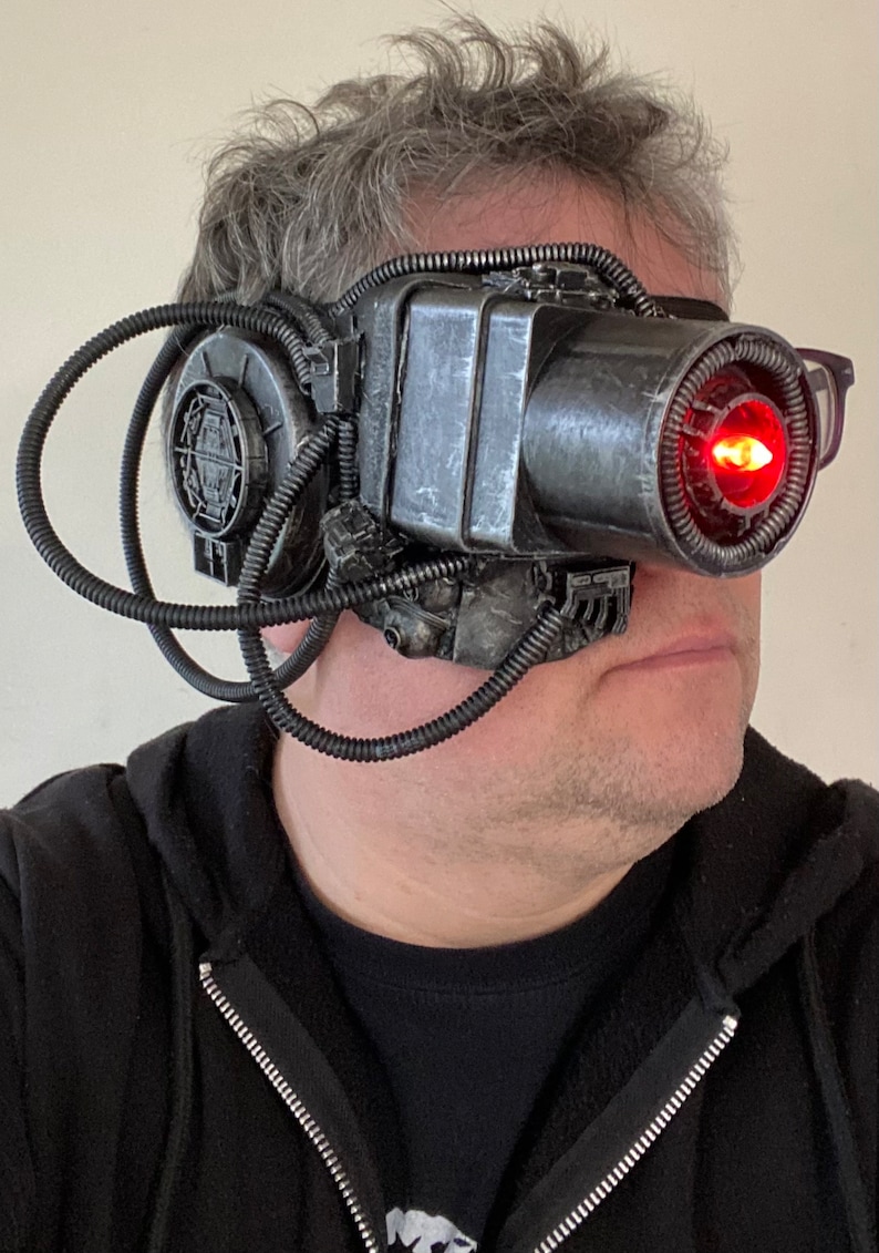 Cosplay Bionic Eye Borg Style Mask. Right Sided Made for Wearing ...