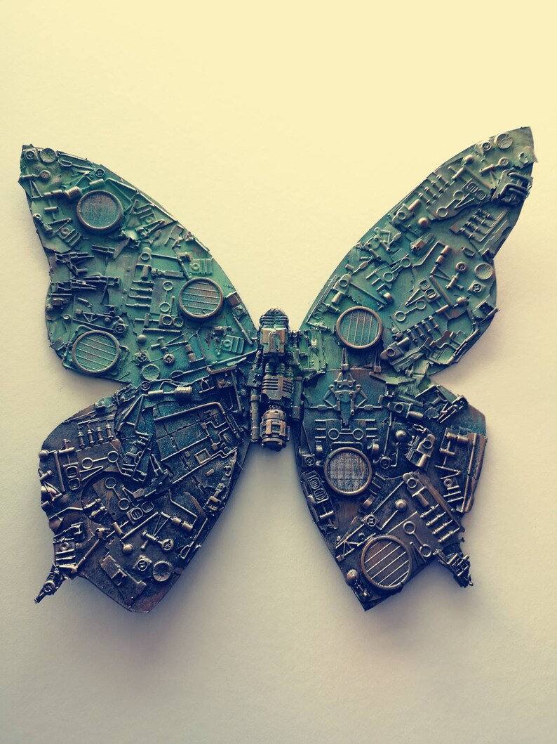 Cyber Butterfly. Wall Hung Art. - Etsy