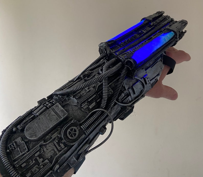 Large Plasma Blaster Gauntlet Cosplay Cyberpunk Cyborg Costume Arm. - Etsy