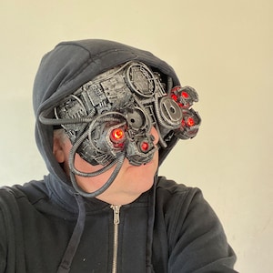 Bionic Mask Cyberpunk Tech Priest 40k 6 Eyes Mask - Etsy