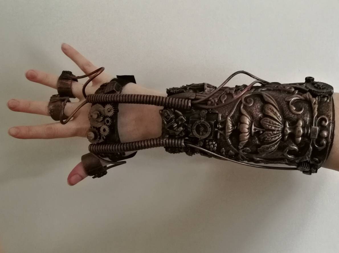 Steampunk ornate cosplay cyborg costume piece. | Etsy