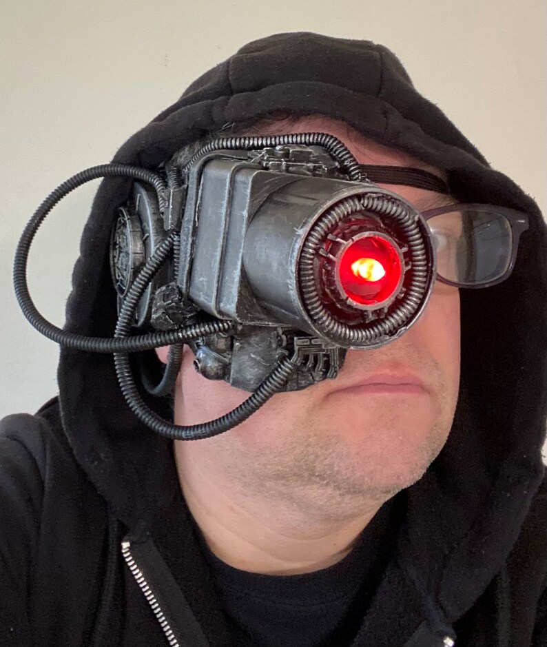 Cosplay Bionic Eye Borg Style Mask. Right Sided Made for Wearing ...