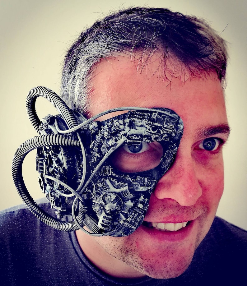 Star Trek Borg Steampunk / Techno Cyborg Mask Covered Ear - Etsy