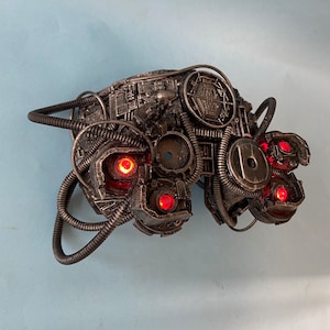 Bionic Mask Cyberpunk Tech Priest 40k 6 Eyes Mask - Etsy
