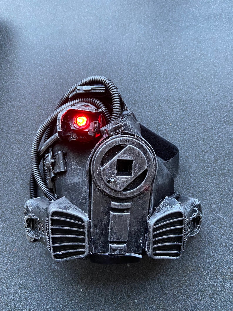 Cyberpunk Dark Jedi Star Wars Resporator Mask With Bionic Eye - Etsy