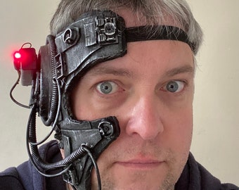 Borg Star Trek Pickard Locutus of Borg Cosplay Cyberpunk Mask - Etsy