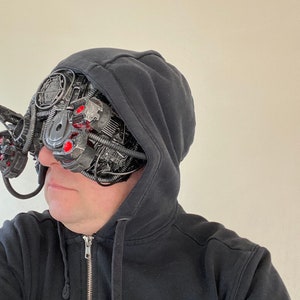 Bionic Mask Cyberpunk Tech Priest 40k 6 Eyes Mask - Etsy
