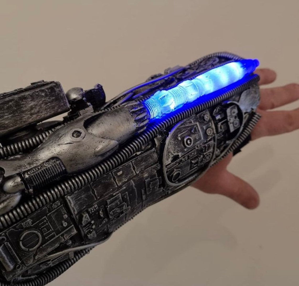 Strobing Lights Laser Blaster Cosplay Cyberpunk Cyborg Costume Arm ...