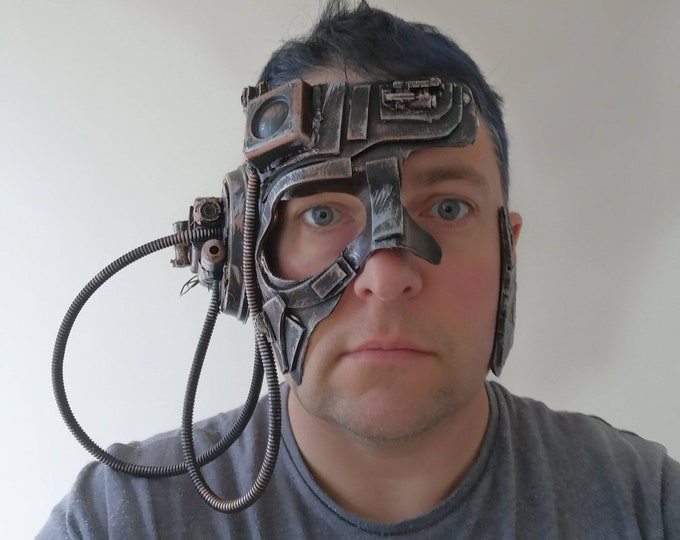 Borg Star Trek Pickard Locutus of Borg Cosplay Cyberpunk Mask - Etsy