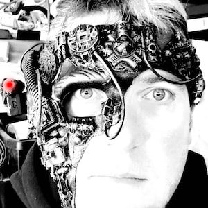 Borg Star Trek Cosplay Cyberpunk Mask Large, - Etsy