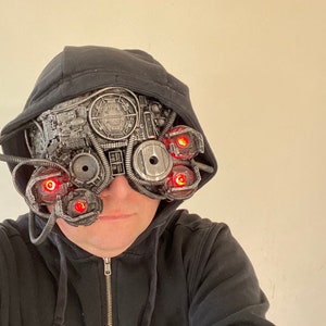 Bionic Mask Cyberpunk Tech Priest 40k 6 Eyes Mask - Etsy
