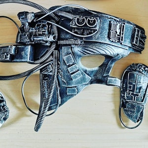 Borg Star Trek Pickard Locutus of Borg Cosplay Cyberpunk Mask - Etsy