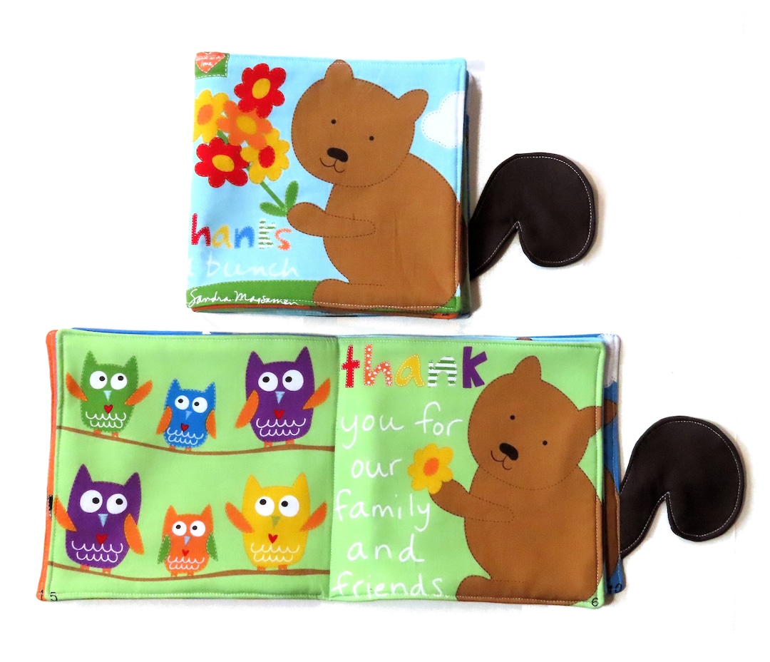 Soft Cloth Baby Book: Believe in Magic, Squirrel Thanks, Quality Family ...