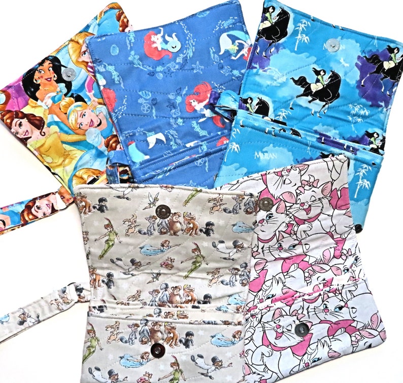 Disney Characters Wristlet With Magnetic Snap Closure Phone | Etsy