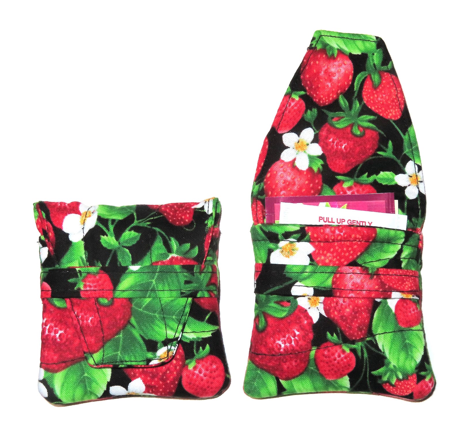 Quilted Tea Bag Wallet: Compact Tea Storage - Handmade Small Teabag ...