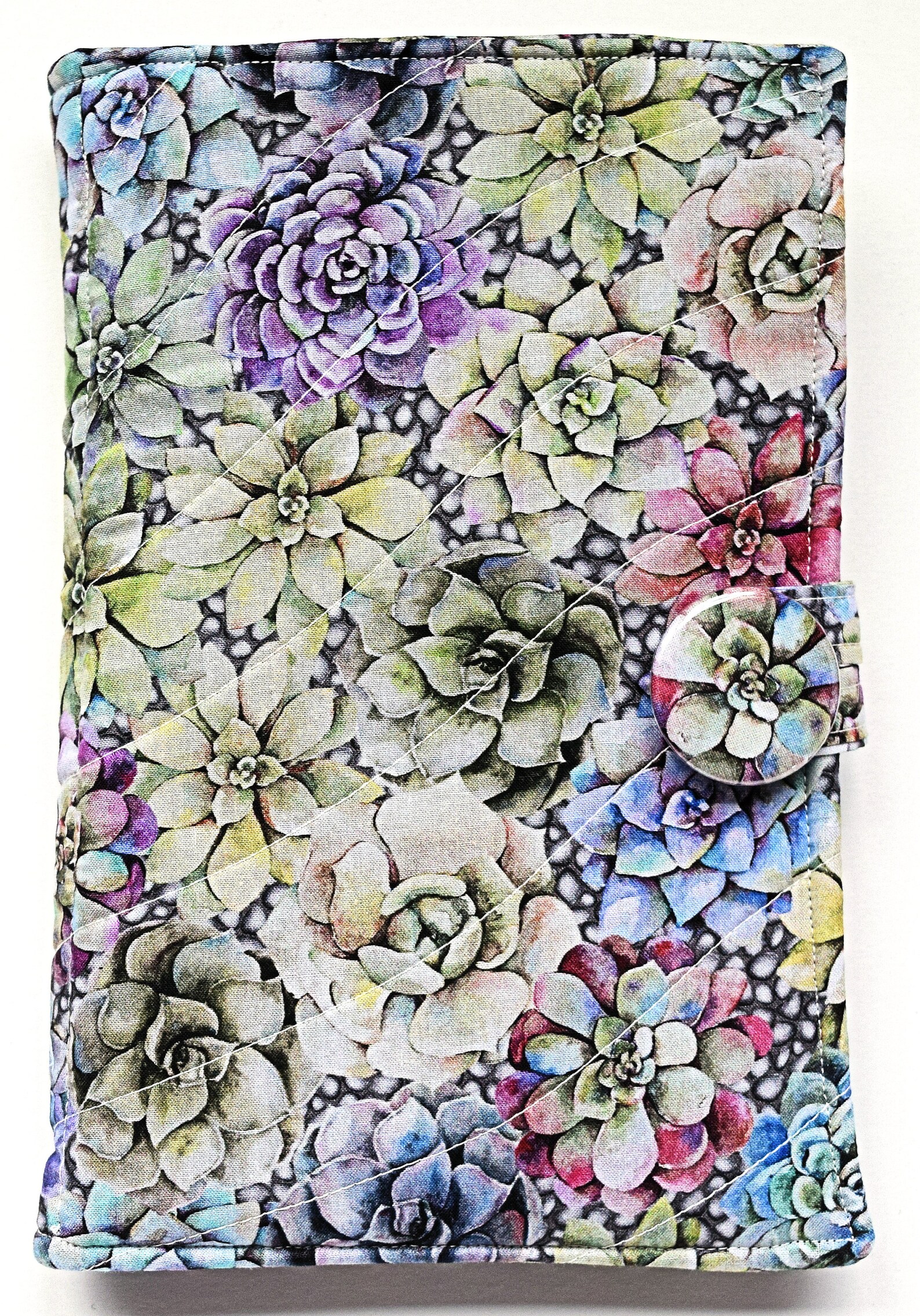 Quilted Fabric Portfolio with 8 Colorful Pens and 5x | Etsy