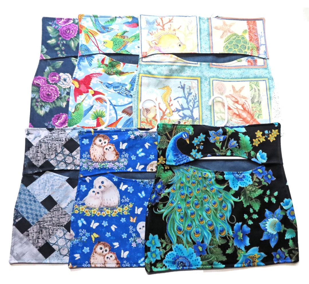 One Large Clothespin Bag, Eco Friendly Peg Bag, Your Choice: Peacock ...