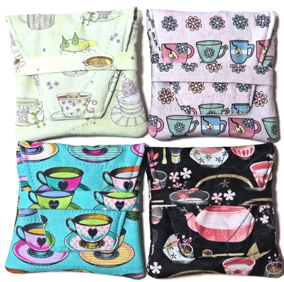 Large Teabag Shaped Tea Bag Wallet Quilted Handcrafted - Etsy