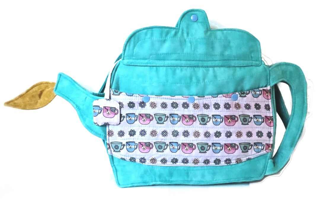 Designer Teapot Quilted Purse Eight Pockets Cross Body Bag - Etsy