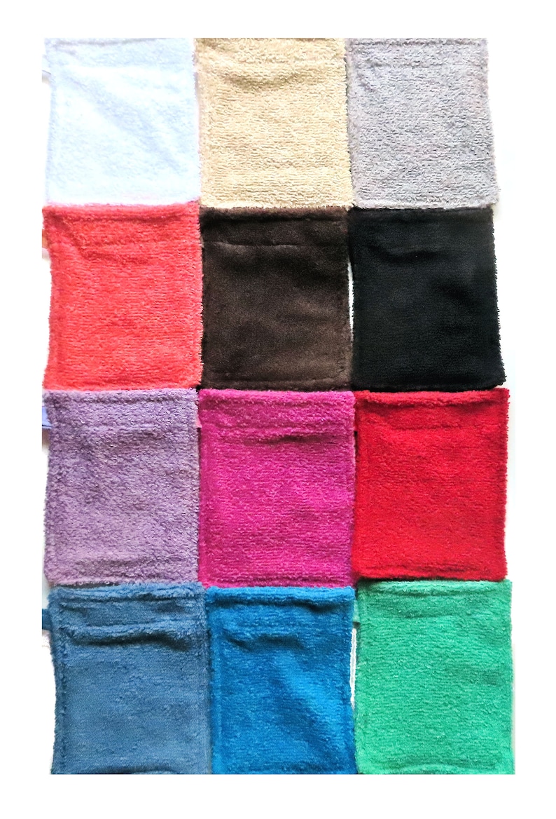 Terry Cloth Soap Holder: Reusable Soap Saver Pouch, Travel Accessory ...