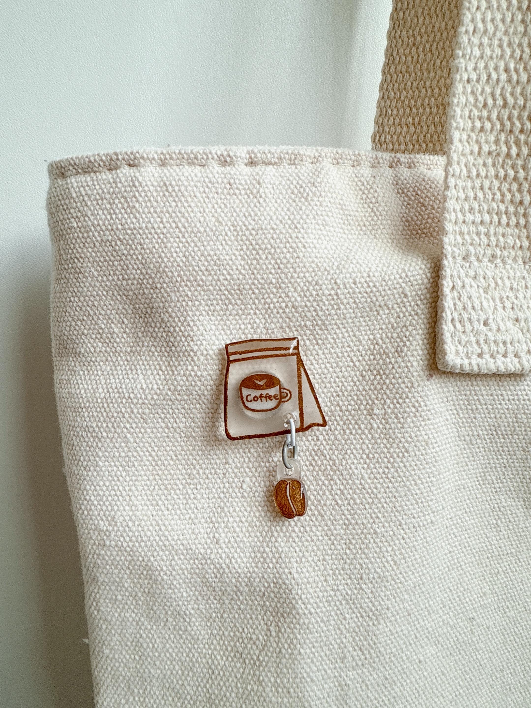 Coffee Pin//food Pin//cute Coffee Badge //handmade Pin//pin for Bags ...