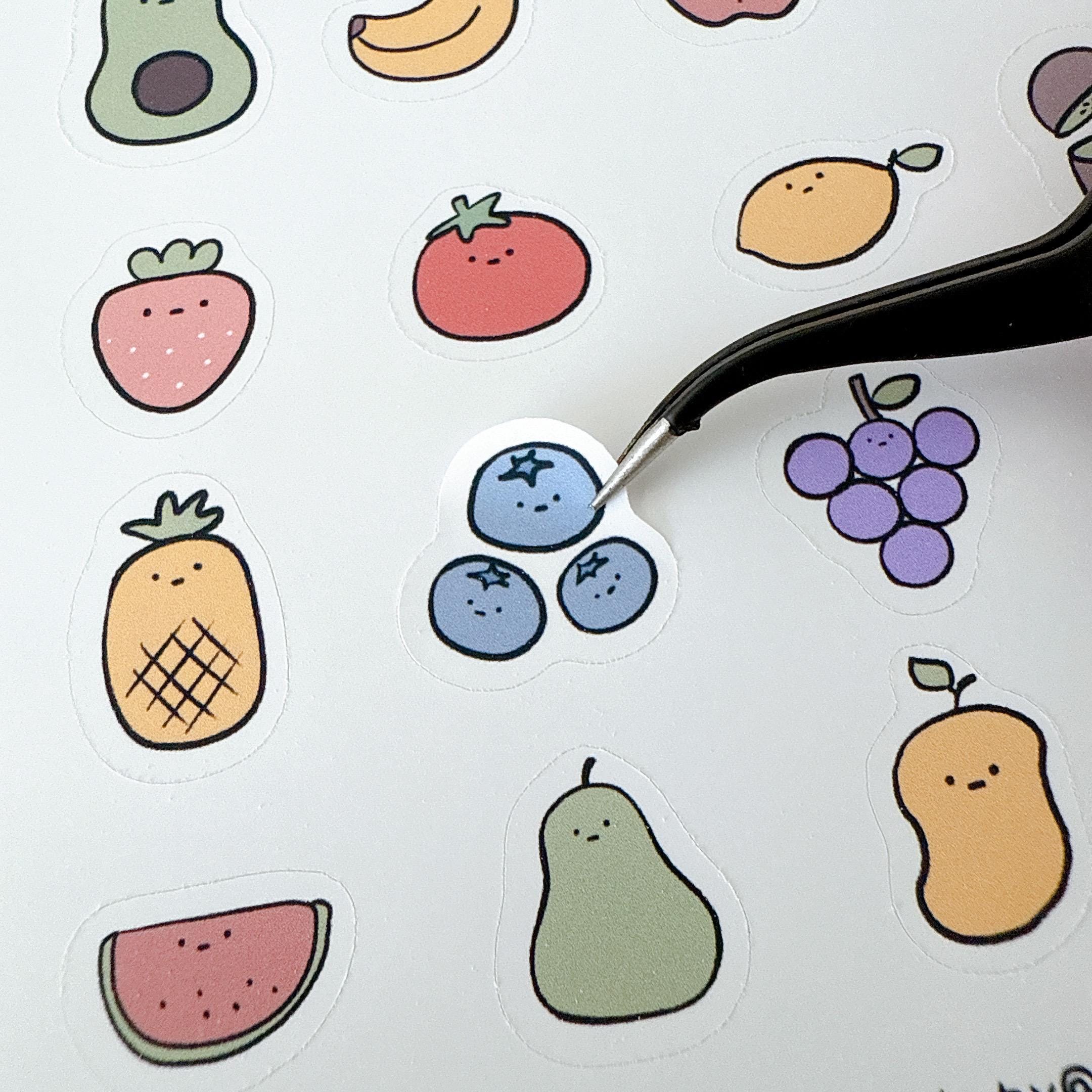Fruit Life Sticker Sheet//journal Stickers/illustration Stickers//diary ...