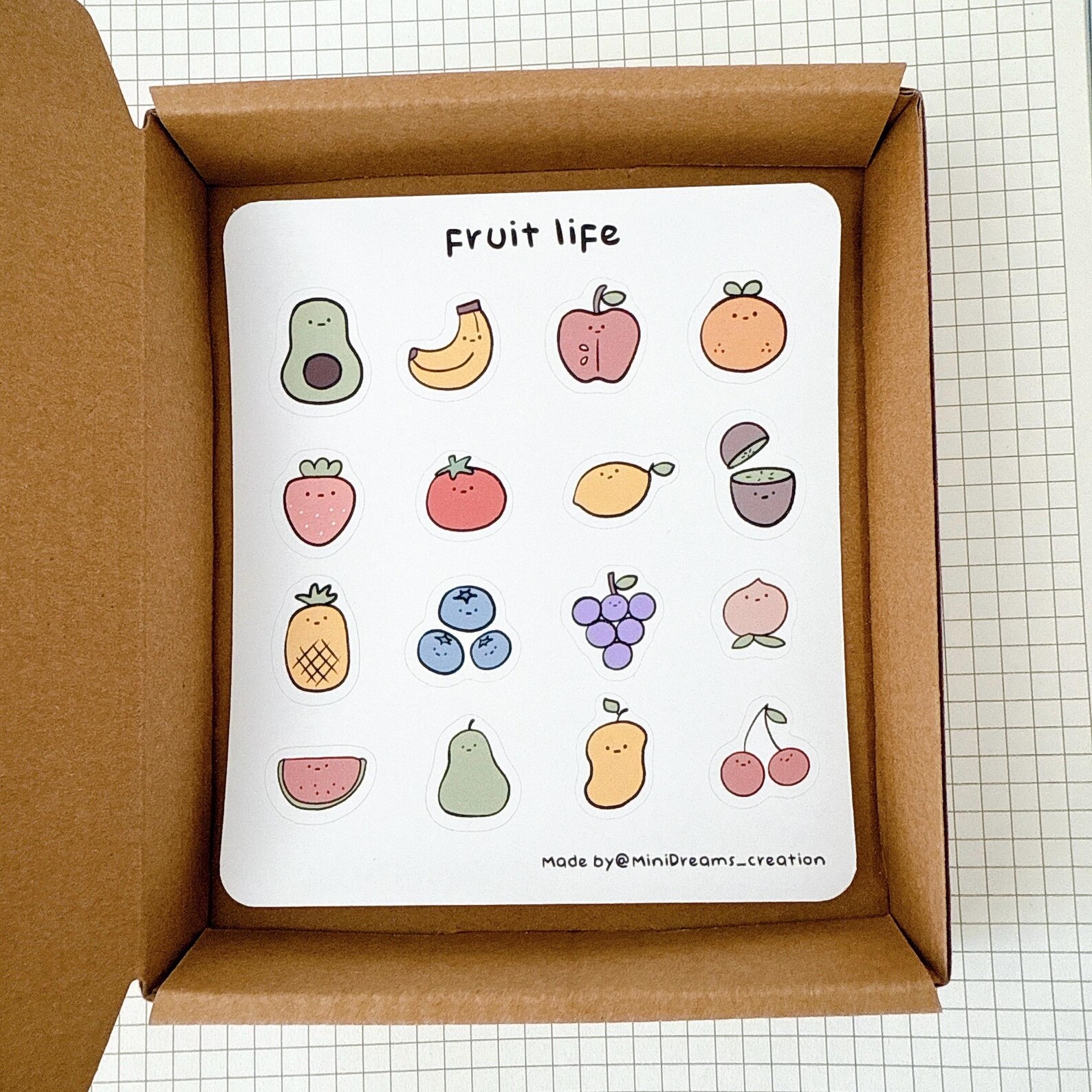 Fruit Life Sticker Sheet//journal Stickers/illustration Stickers//diary ...
