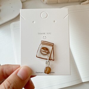 Coffee Pin//food Pin//cute Coffee Badge //handmade Pin//pin for Bags ...