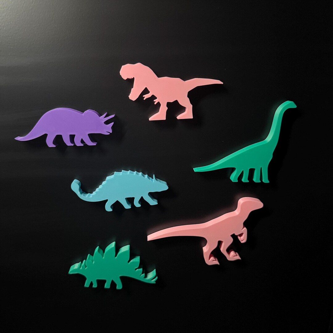 Dinosaur Refrigerator Magnets, Dino Party Favors, Dinosaur Fridge or ...