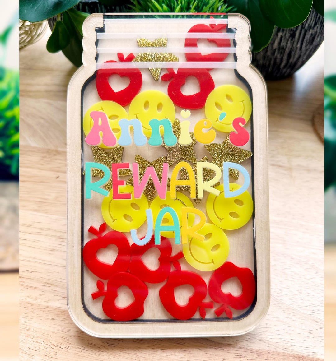 Personalized Kids Reward Jar: Acrylic Positive Reinforcement With ...