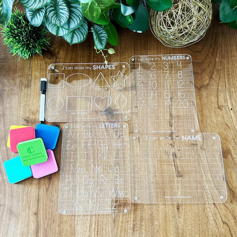 Letter Tracing Board - Etsy