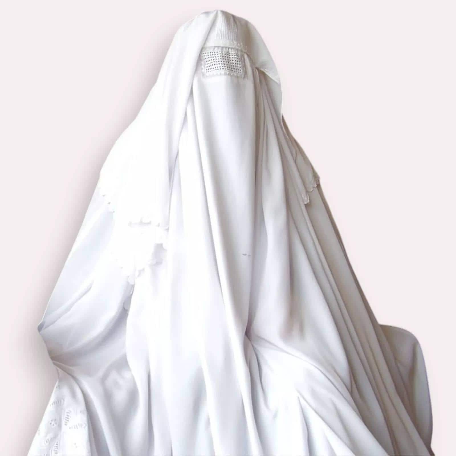 Handmade Islamic Kashmiri Burqa With Separate Eye Grills, No Sleeves ...