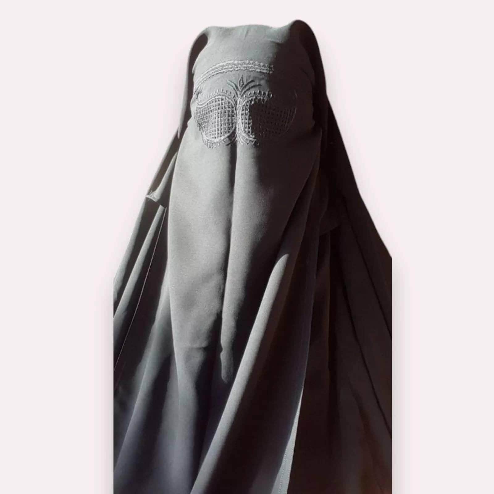 Handmade Islamic Kashmiri Burqa With Separate Eye Grills, No Sleeves ...