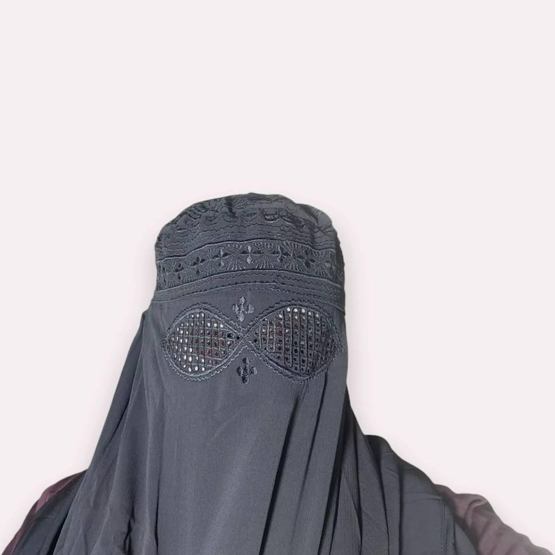 Handmade Islamic Kashmiri Burqa With Separate Eye Grills, No Sleeves ...