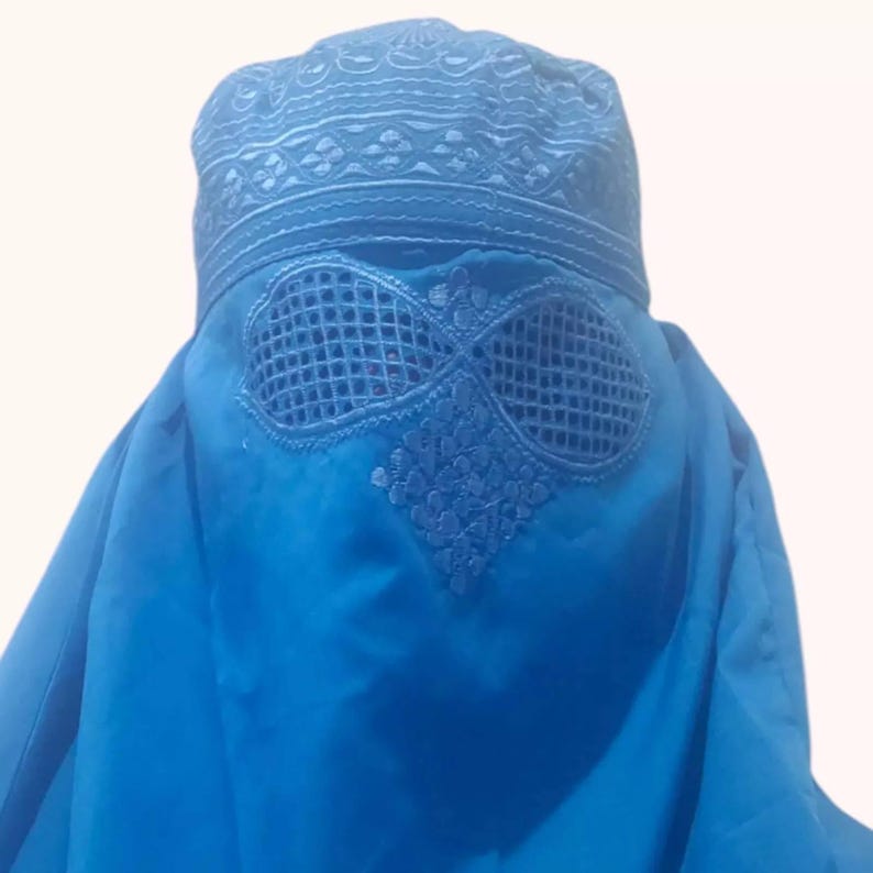 Handmade Islamic Kashmiri Burqa With Separate Eye Grills, No Sleeves ...