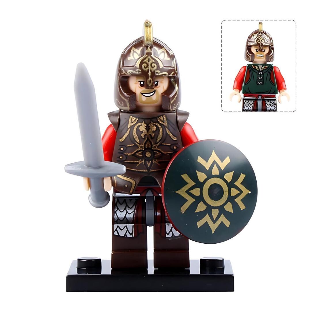 King Theoden Minifigure Lord of the Rings LOTR Hobbit 9474 CUSTOM CMF ...