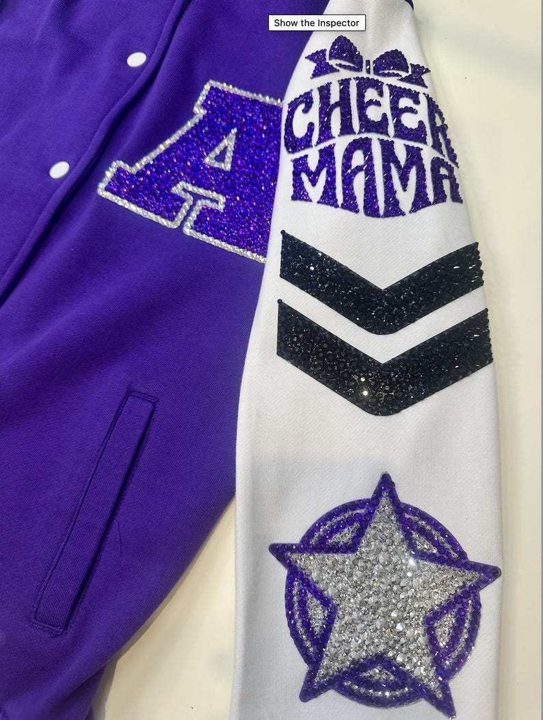 Adult Custom Blinged Varsity Jacket - Etsy