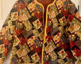 Vintage Quilted Jacket - Etsy