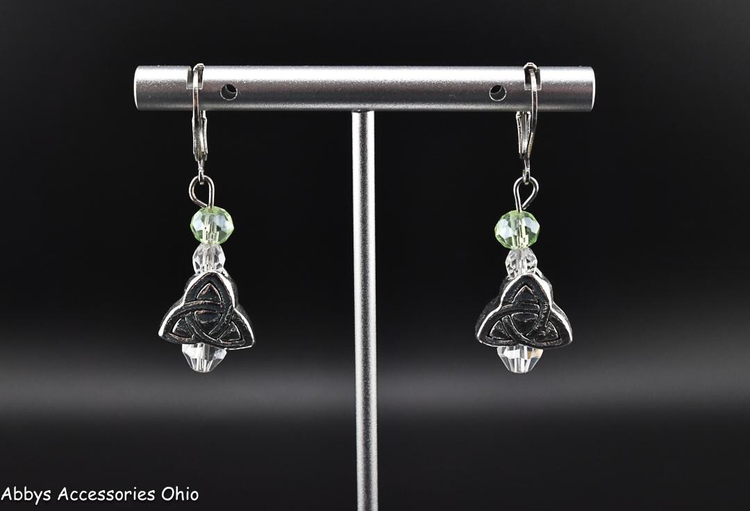 Silver Irish-celtic Trinity Knot (lover’s Knot) Earrings With Nickel ...