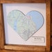 Custom Map Heart Sign, Large Wood Map Sign, Heart Map Print, Wood Map ...